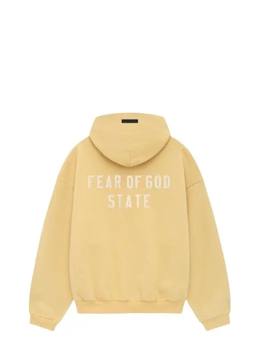 Fear Of God Essentials Heavy Fleece Fullzip Hoodie - Amber