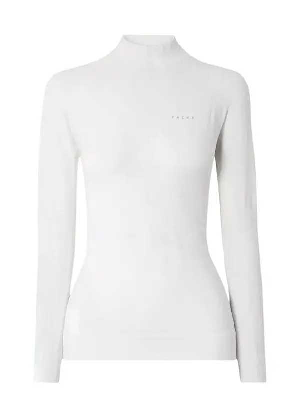Falke Maximum Warm Stretch-jersey Turtleneck Top - White