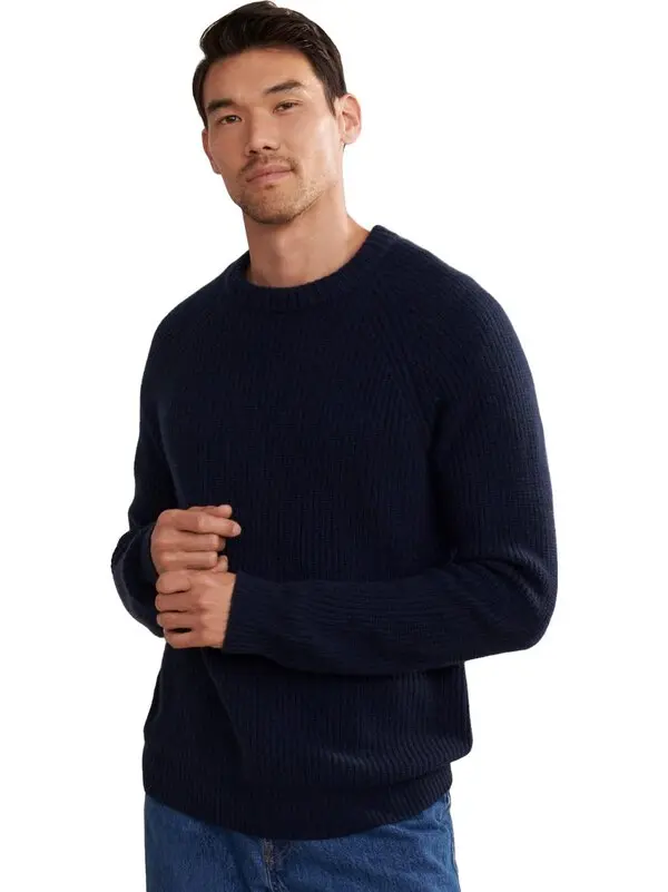 Jenni Kayne Cashmere Fisherman Sweater - Navy