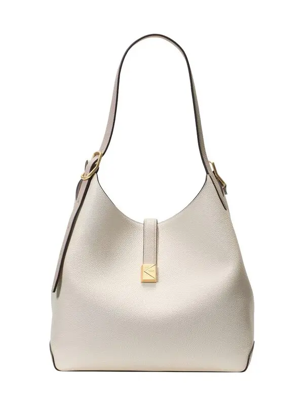 Kate Spade New York Large Deco Pebbled Leather Shoulder Bag - Cashew Milk Multi