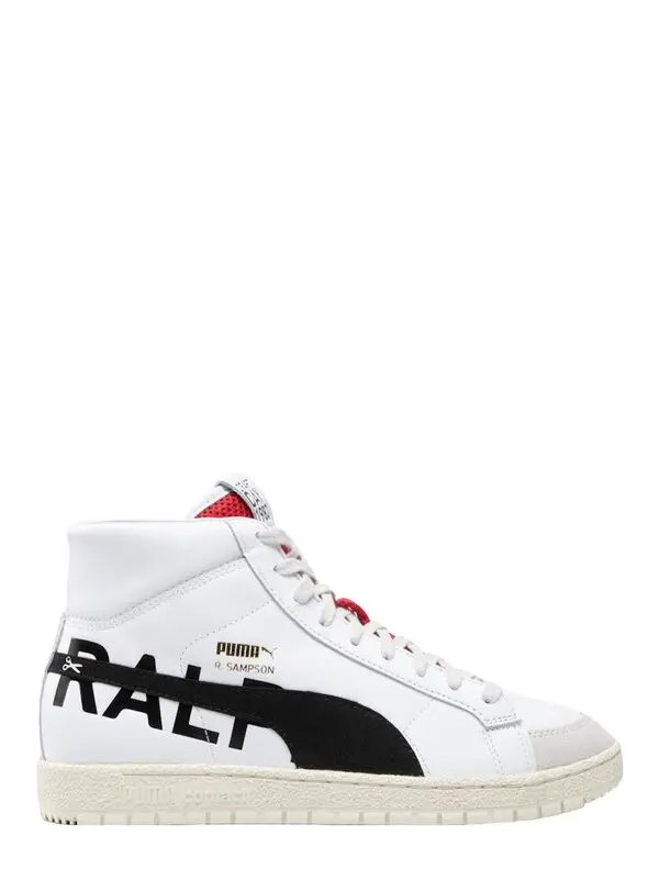 PUMA Ralph Sampson 70 Mid Draft Sneakers - White/black/red