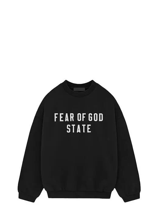 Fear Of God Essentials Heavy Fleece Crewneck Sweatshirt - Black