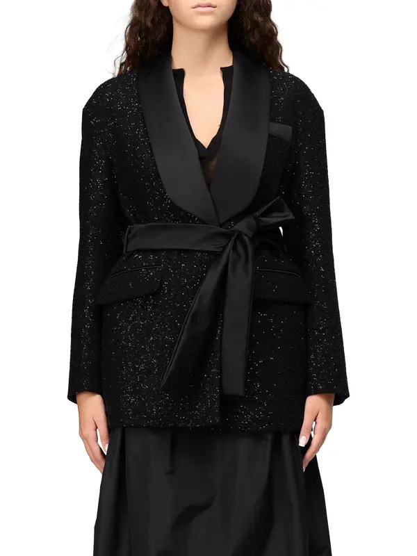 Max Mara Belted Jacket - Black
