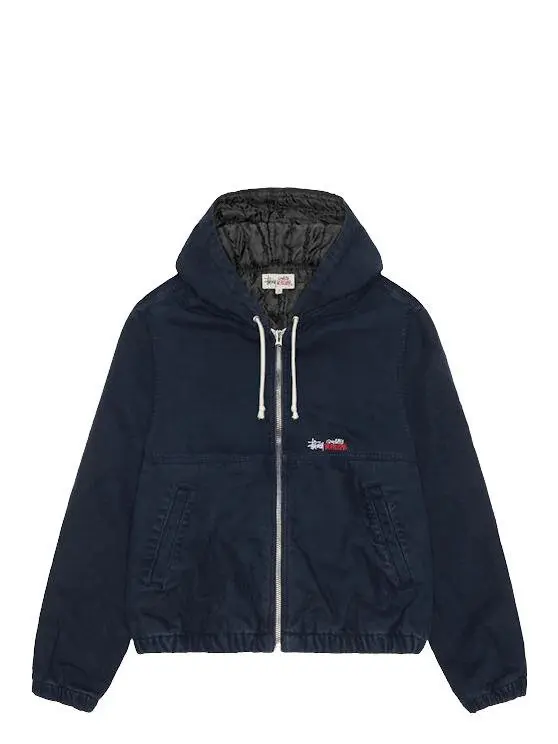 StÜssy Work Insulated Canvas Jacket - Navy Blue