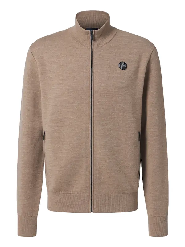 Fusalp Mayeul Wool-blend Zip-up Cardigan - Beige