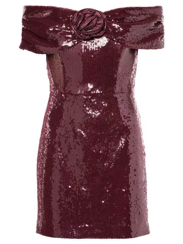 Rebecca Vallance Nicky Hilton Zelda Sequined Minidress - Red