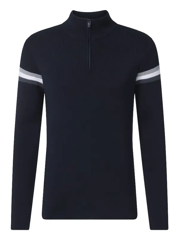 Fusalp Wengen Iv Wool Half-zip Sweater - Blue