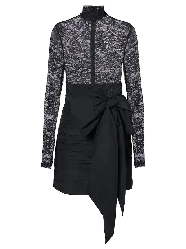 Rebecca Vallance X Nicky Hilton Delta Lace Mini Dress - Black
