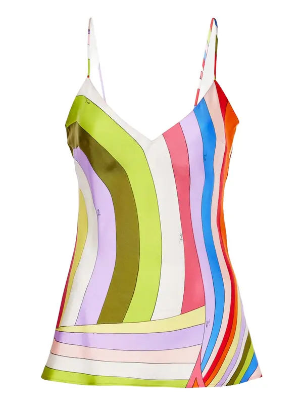 Emilio Pucci Iride Silk Twill Camisole - Multicoloured
