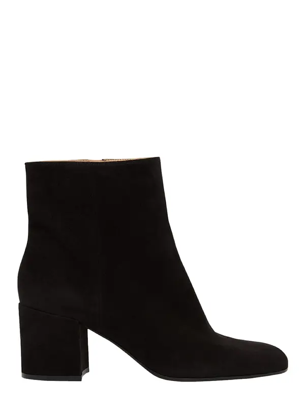 GIANVITO ROSSI Joelle Suede Booties - Black