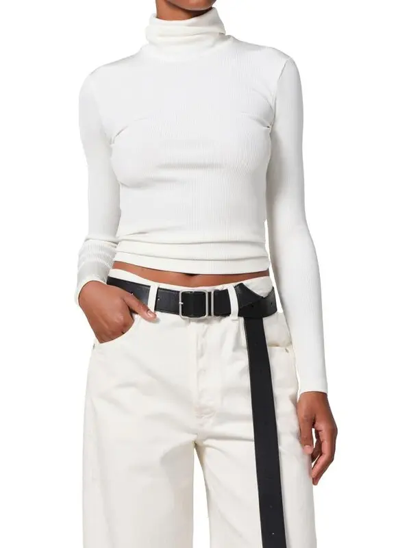 Citizens Of Humanity Caradene Ribbed Turtleneck Top - Ivory