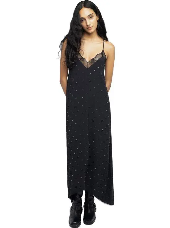 Zadig&Voltaire Risty Diamanté Maxi Dress - Neutral
