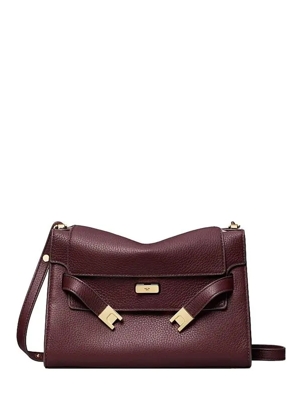 Tory Burch Lee Radziwell Shoulder Bag - Dark Carmine
