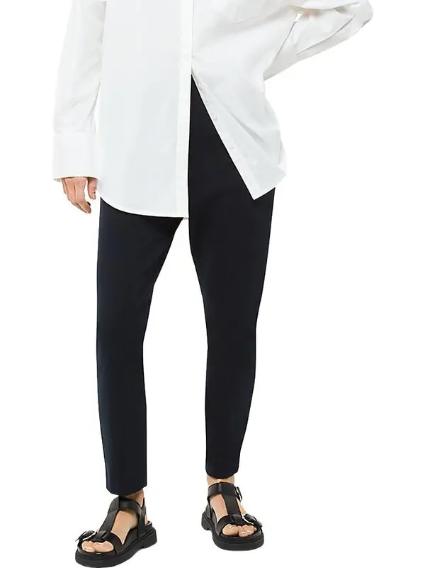 Whistles Petite Super Stretch Slim Pants - Navy