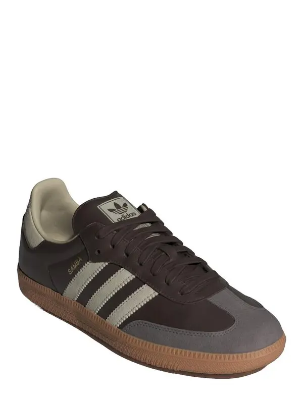 Adidas Samba Og Sneakers - Brown / Putty Grey / Gold Metallic