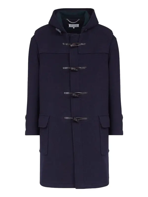 MAISON MARGIELA Coat With Hood - Blue
