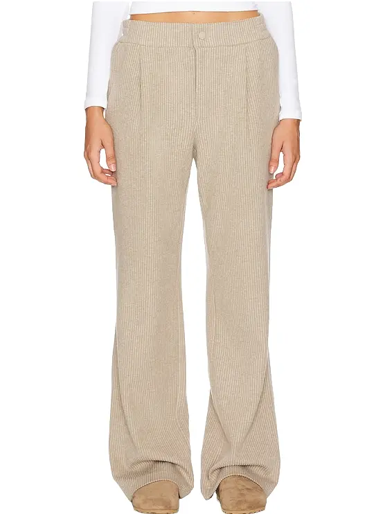 Varley Aberdeen Straight Leg Pant - Taupe Marl