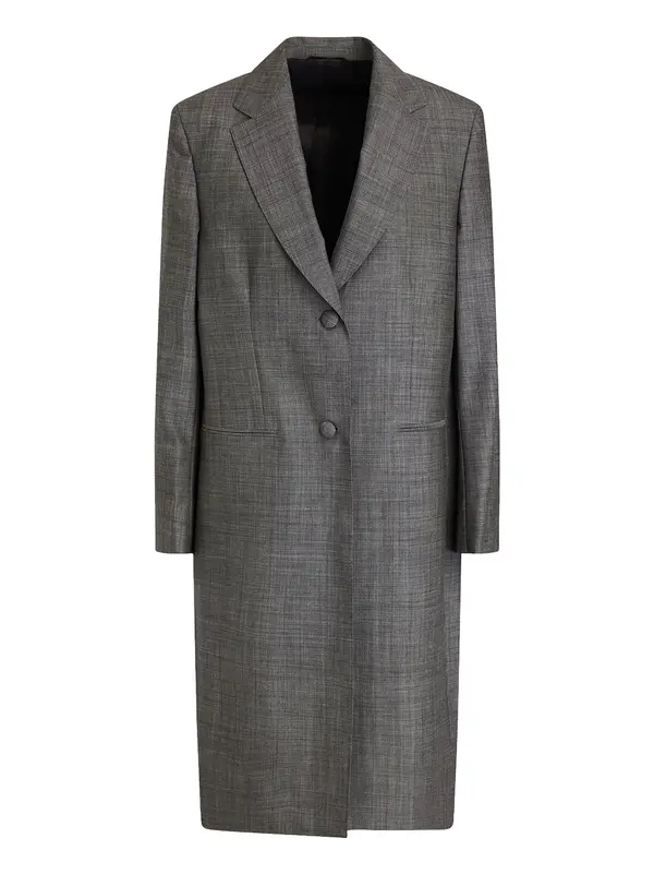 Officine Générale Auriane Wool-blend Coat - Anthracite
