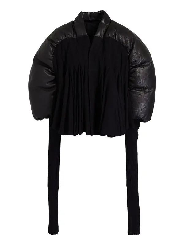 Rick Owens Quilted Paneled Jacket - Black