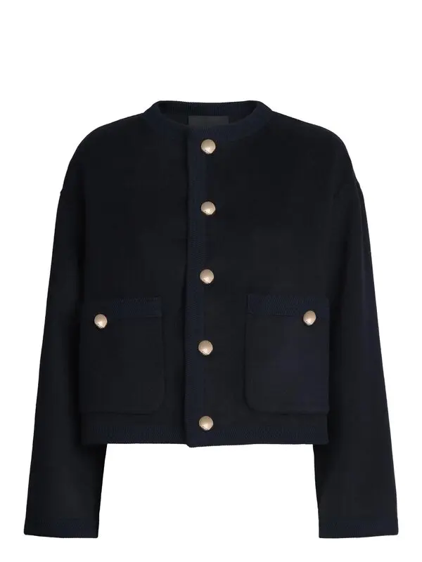 Maje Wool-blend Jacket - Blue