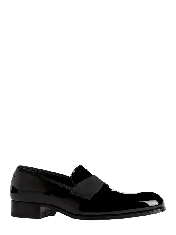 TOM FORD Patent Leather Loafers - Black