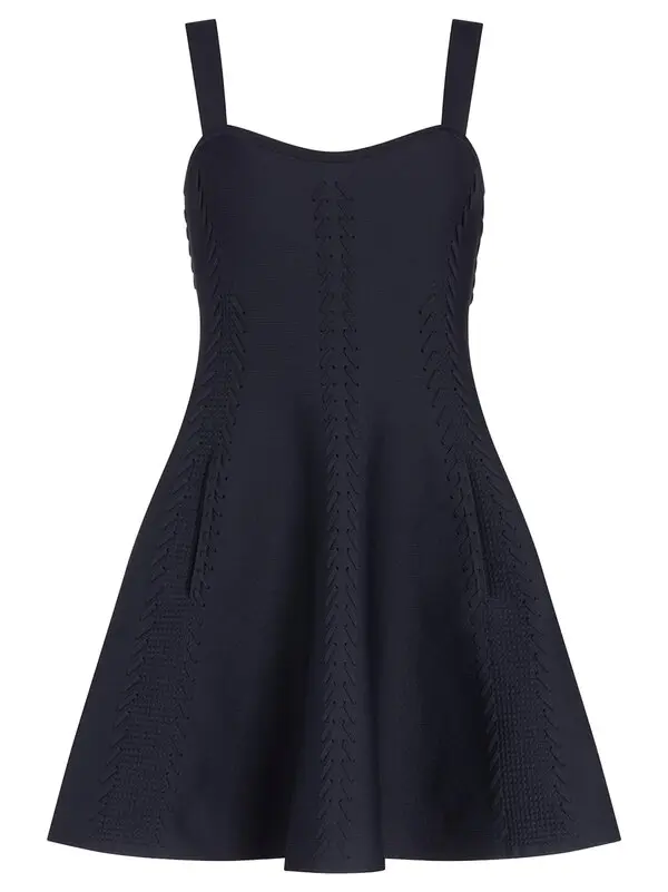 Maje Knitted Mini Dress - Blue