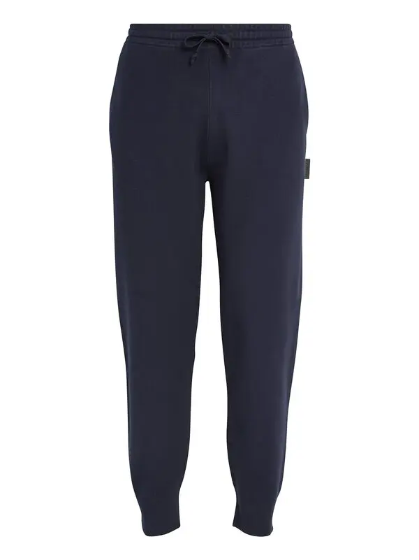 Sandro Patch-detail Sweatpants - Blue