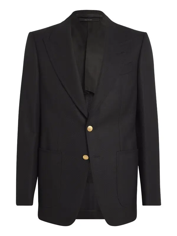 TOM FORD Wool-mohair Blazer - Black