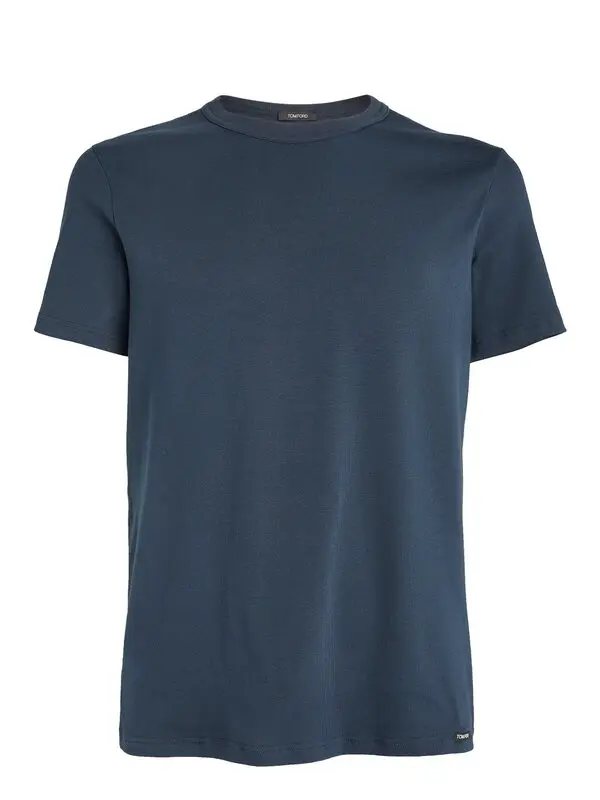 TOM FORD Crew-neck T-shirt - Navy