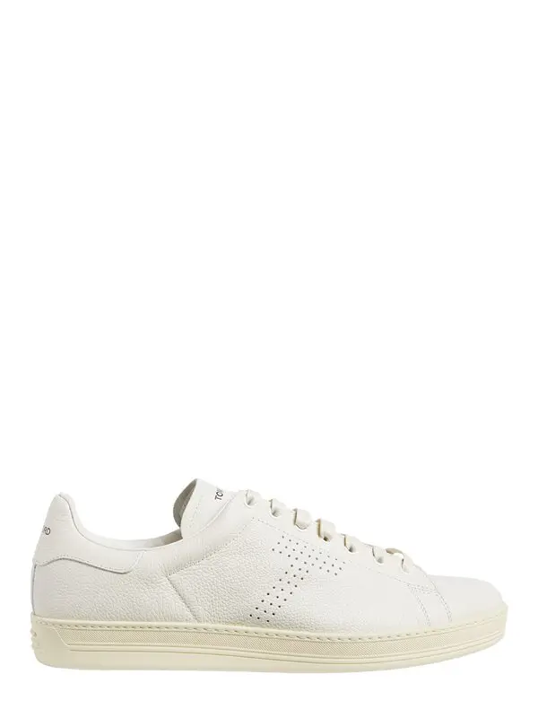 TOM FORD Leather Warwick Sneakers - Neutral