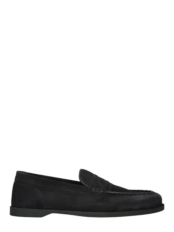 John Lobb Suede Pace Loafer - Navy