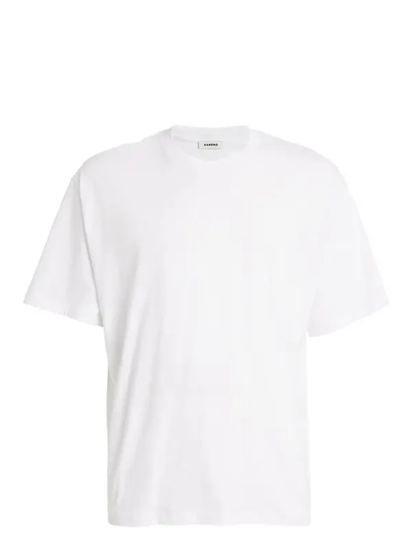 Sandro Cotton T-shirt - Beige