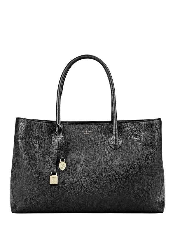 ASPINAL OF LONDON London Leather Tote Bag - Black