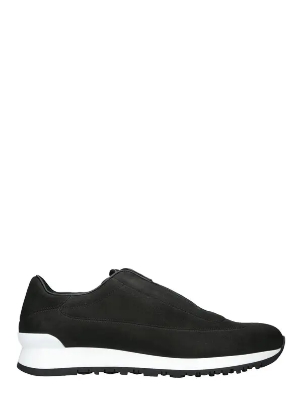 John Lobb Lift Leather Slip-on Sneakers - Black