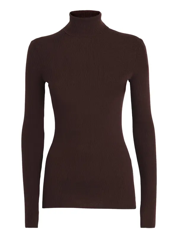 Maje Milko Rollneck Sweater - Brown