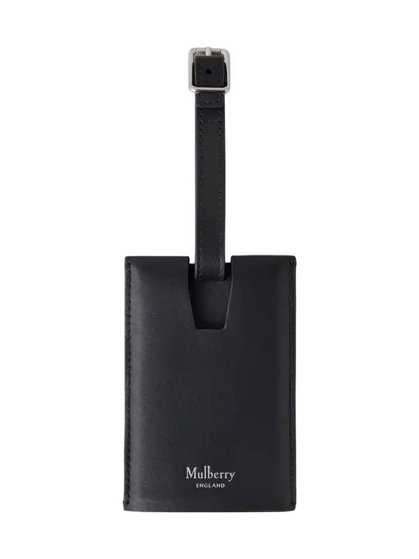 Mulberry Calfskin Luggage Tag - Black