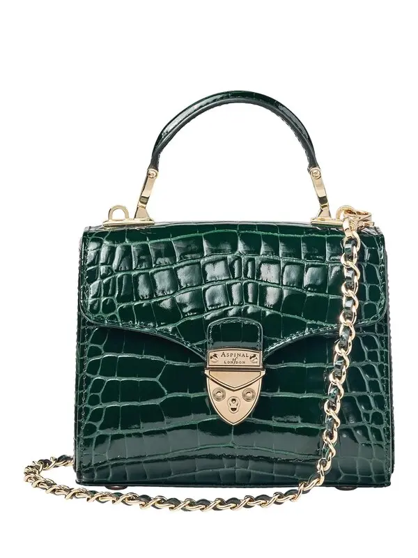 ASPINAL OF LONDON Mini Mayfair Top-handle Bag - Green