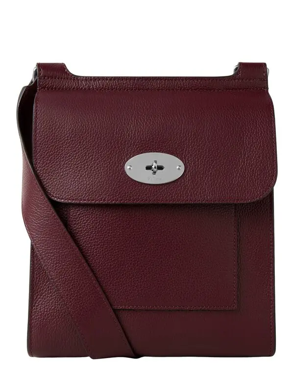 Mulberry Leather Antony Messenger Bag - Burgundy