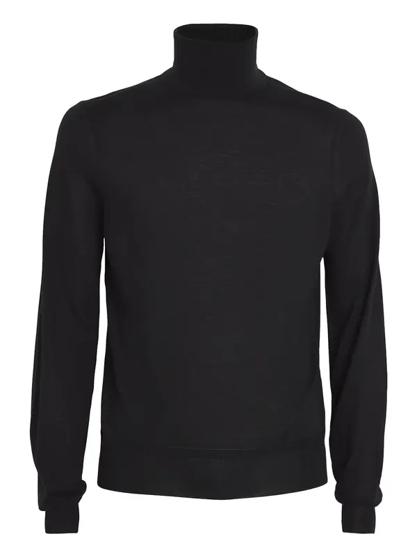 TOM FORD Cashmere-silk Rollneck Sweater - Black