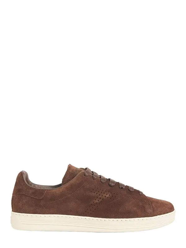 TOM FORD Suede Warwick Sneakers - Brown