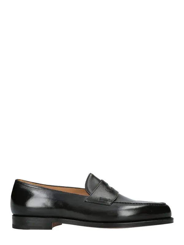 John Lobb Leather Lopez Loafers - Black