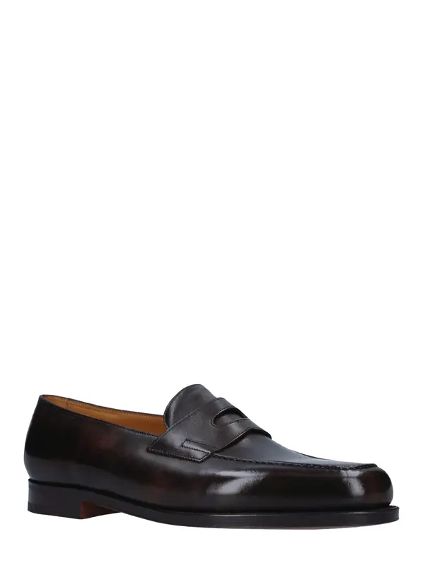 John Lobb Leather Lopez Loafers - Brown