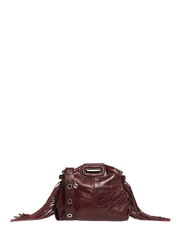 Maje Leather Miss M Shoulder Bag - Red