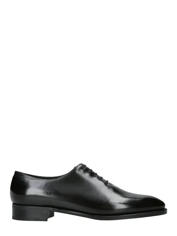 John Lobb Leather Oxford Loafers - Black