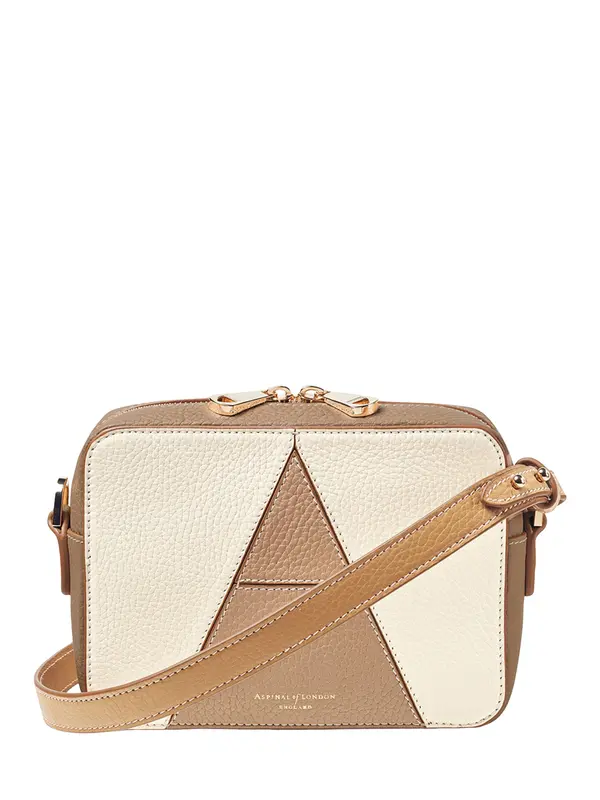ASPINAL OF LONDON Leather 'a' Camera Bag - Neutral