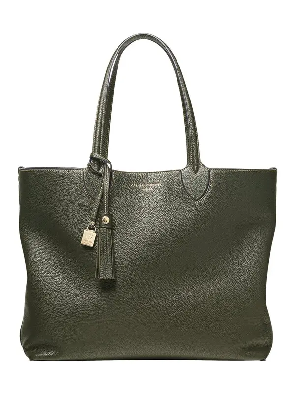 ASPINAL OF LONDON Leather Hudson Tote Bag - Green