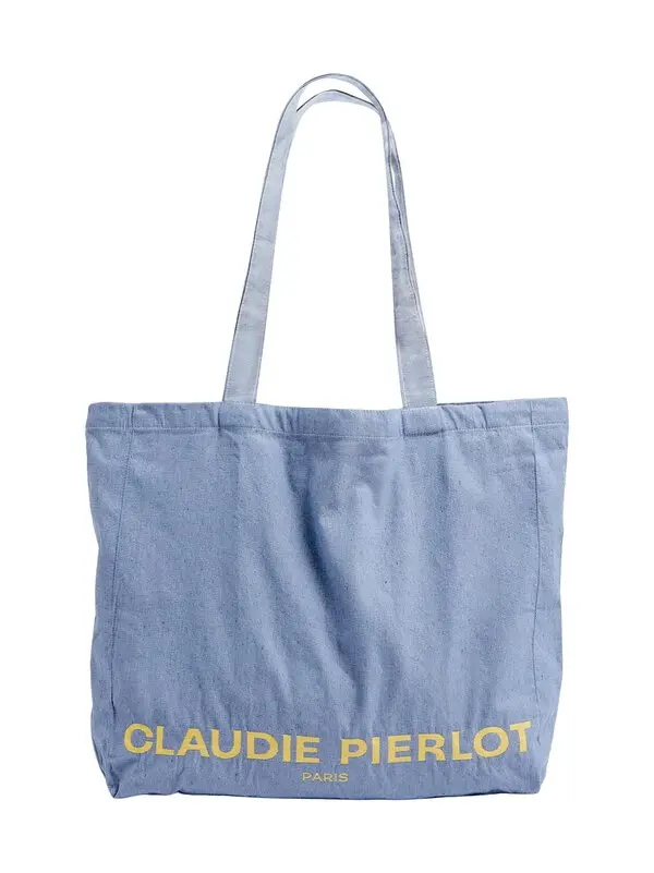 Claudie Pierlot Logo Tote Bag - Blue