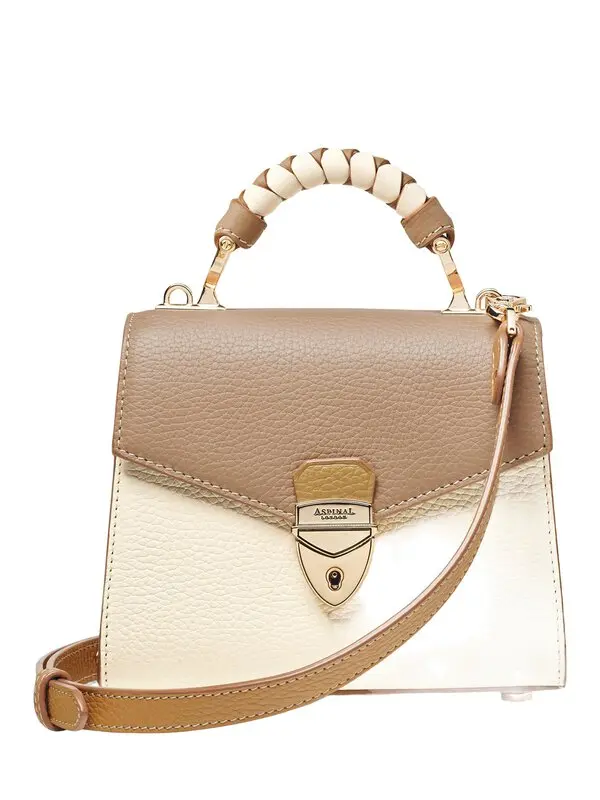 ASPINAL OF LONDON Mini Mayfair Top-handle Bag - Neutral