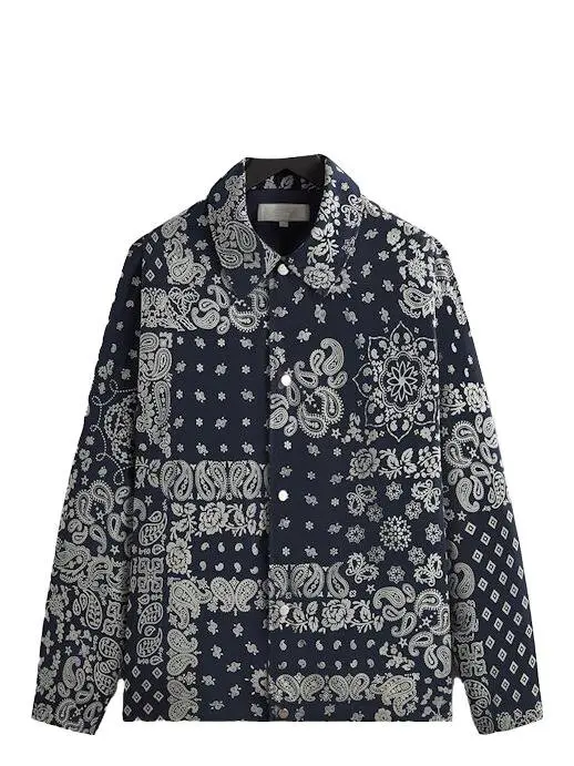 Kith Flocked Bandana Coaches Jacket - Nocturnal