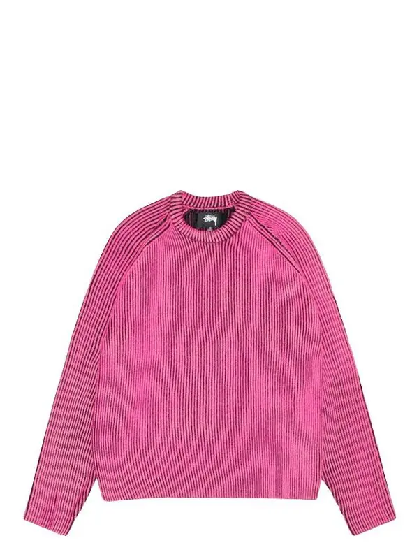 StÜssy Contrast Ribbed Sweater - Pink